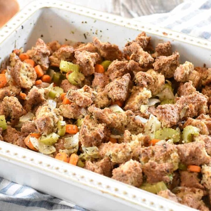 The Best Keto Stuffing (Low Carb, Gluten Free) - Trina Krug