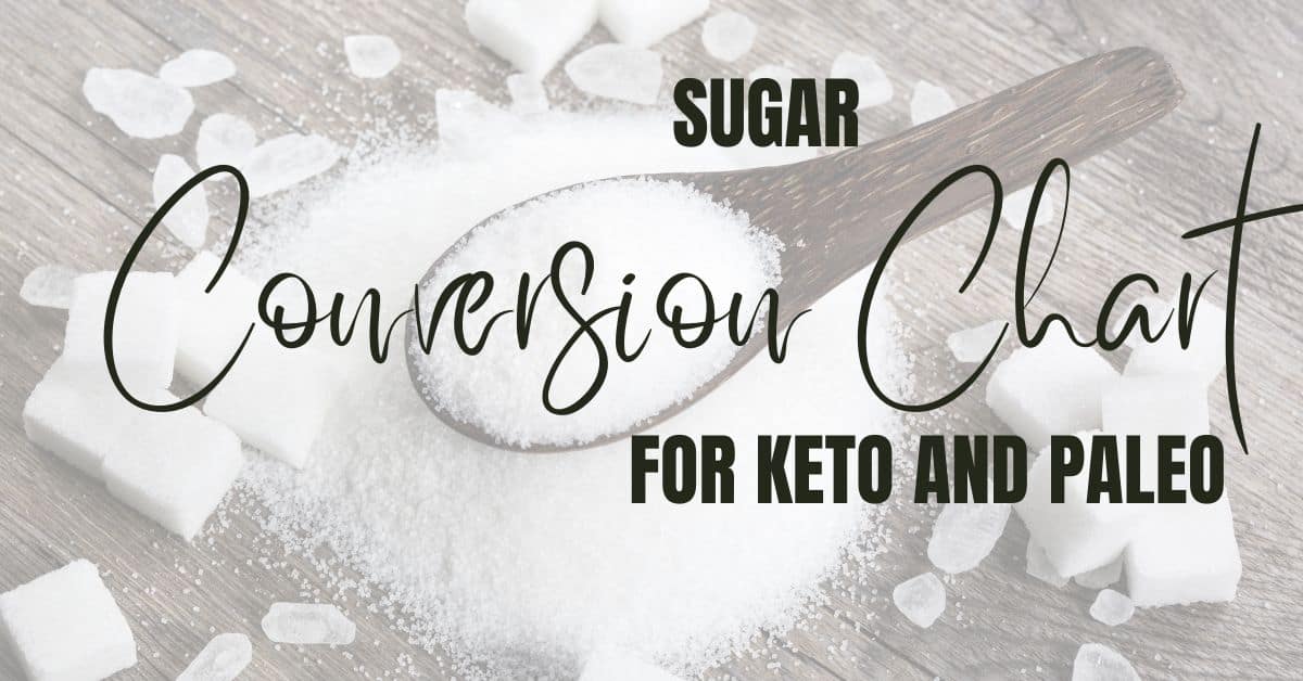 Sugar substitute conversion chart - Trina Krug