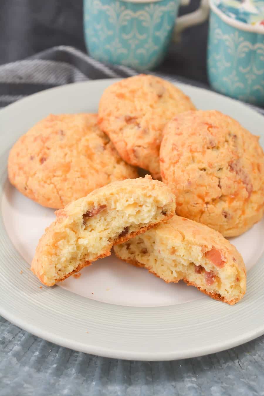 Keto Cheese Biscuits With Bacon Trina Krug