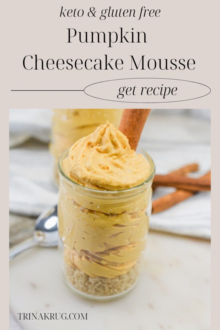 Keto Pumpkin Cheesecake Mousse - Trina Krug