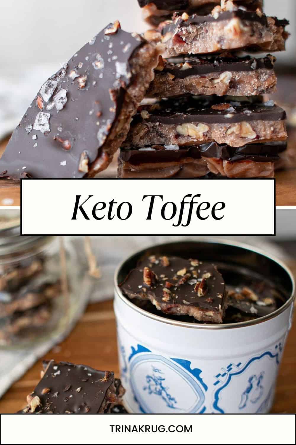 Keto Toffee With Pecans - Trina Krug