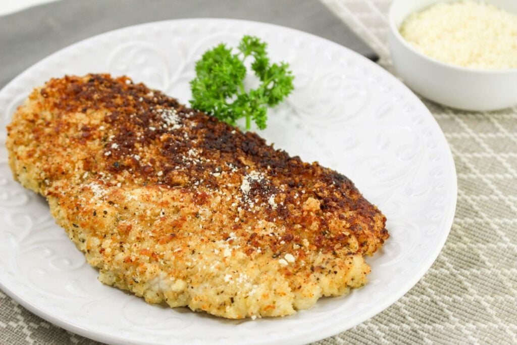 Keto Crusted Romano Chicken - Trina Krug